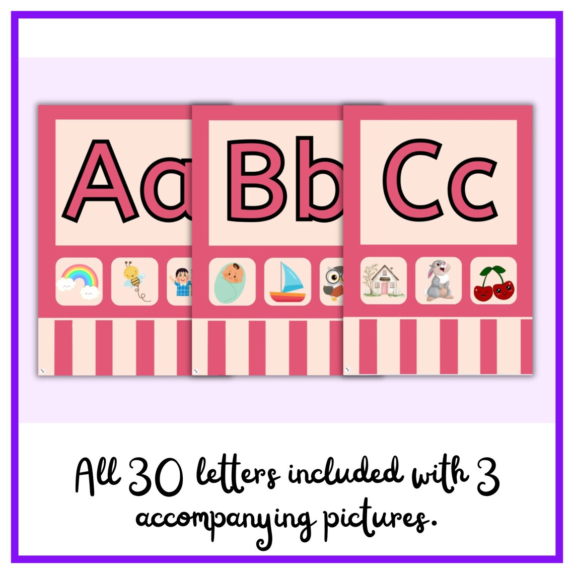 Spanish Alphabet: Printable Flashcards for Kids; Abecedario; Alfabeto ...