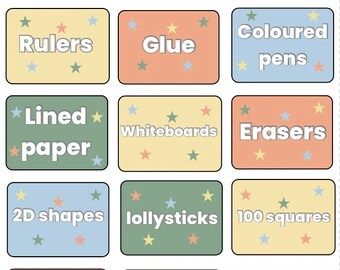 Classroom Labels Real Photos Signs for Classroom, Classroom Decor ...