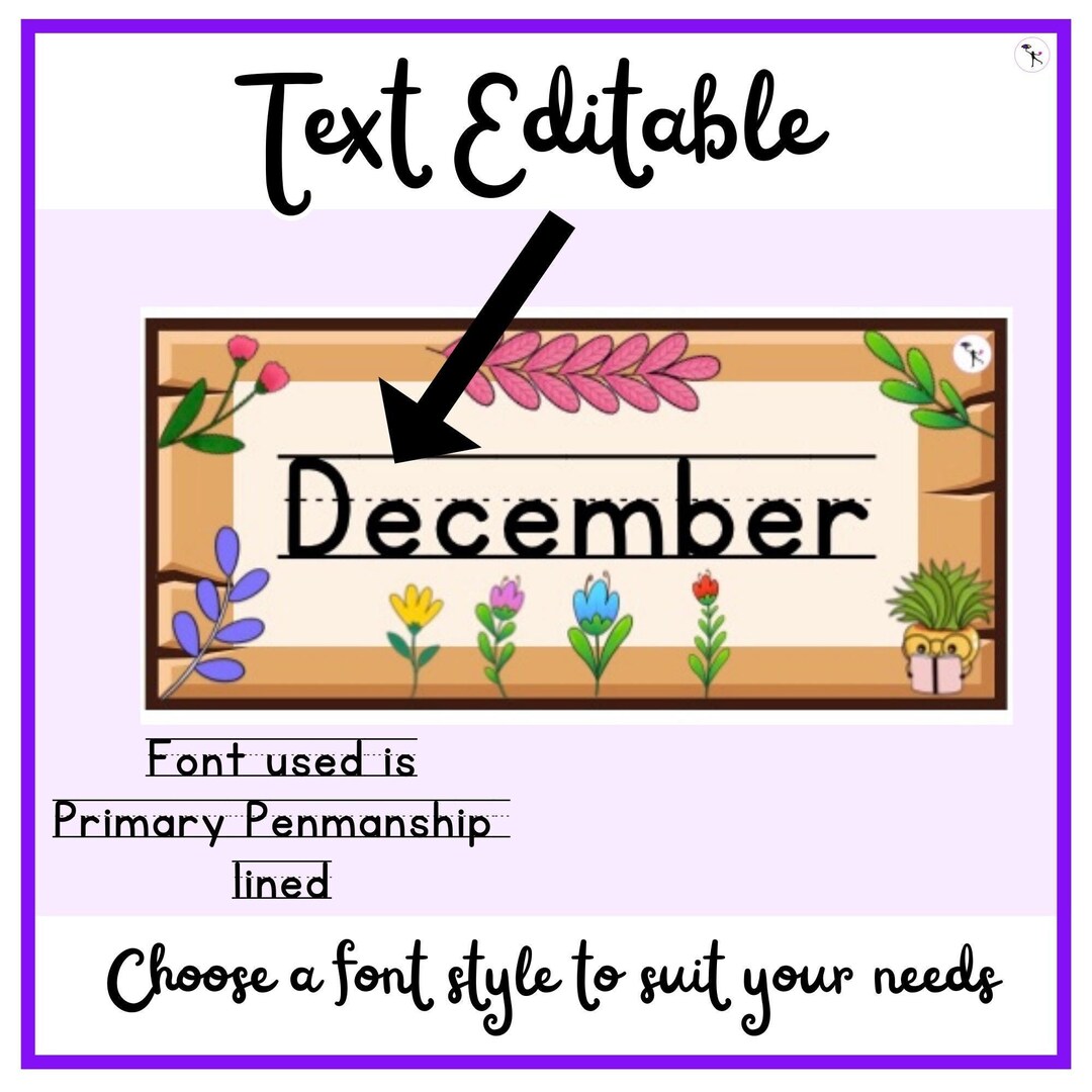 Printable Plant-themed Classroom Labels: Days, Months, Displays ...