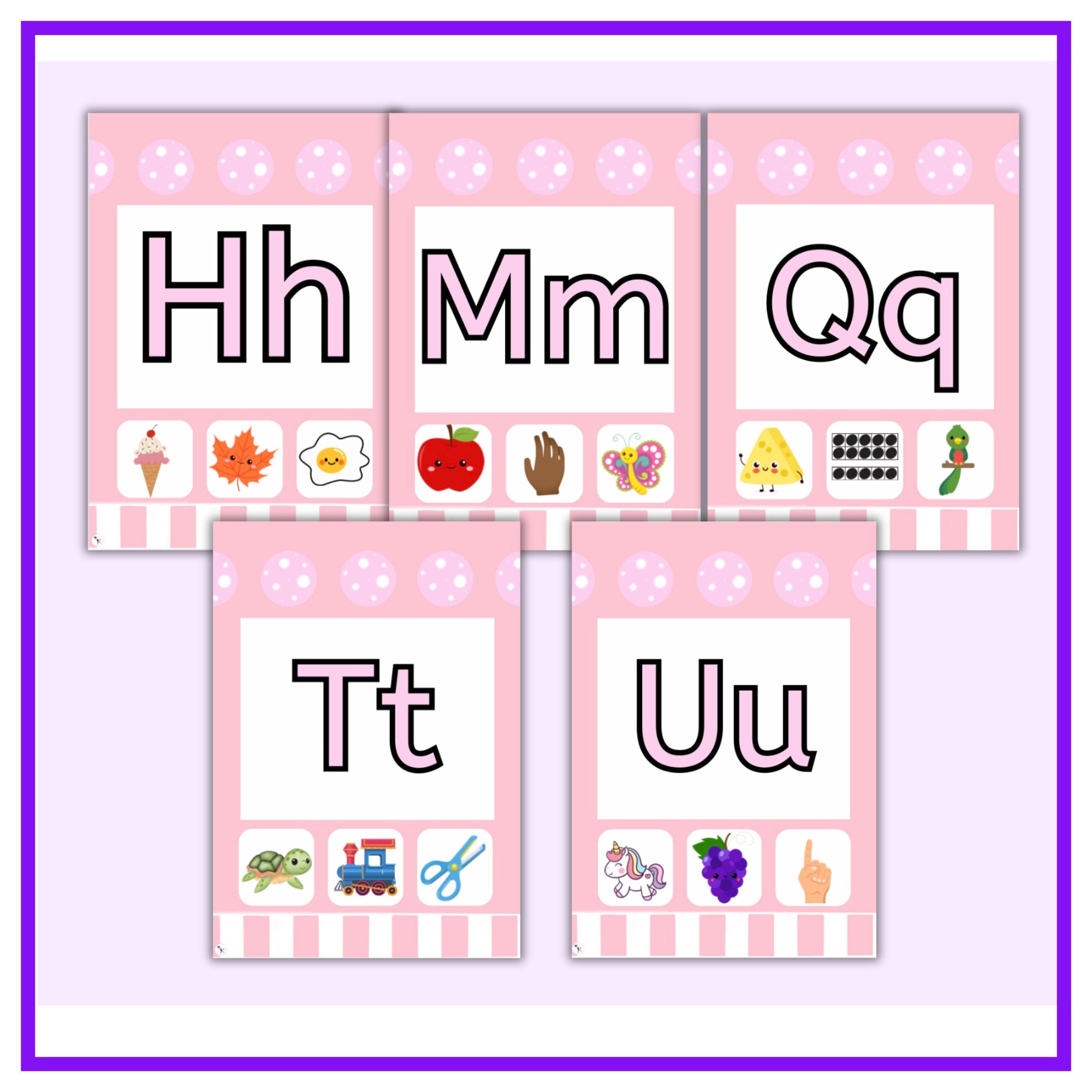 Spanish Alphabet: Printable Flashcards for Kids; Abecedario; Alfabeto ...