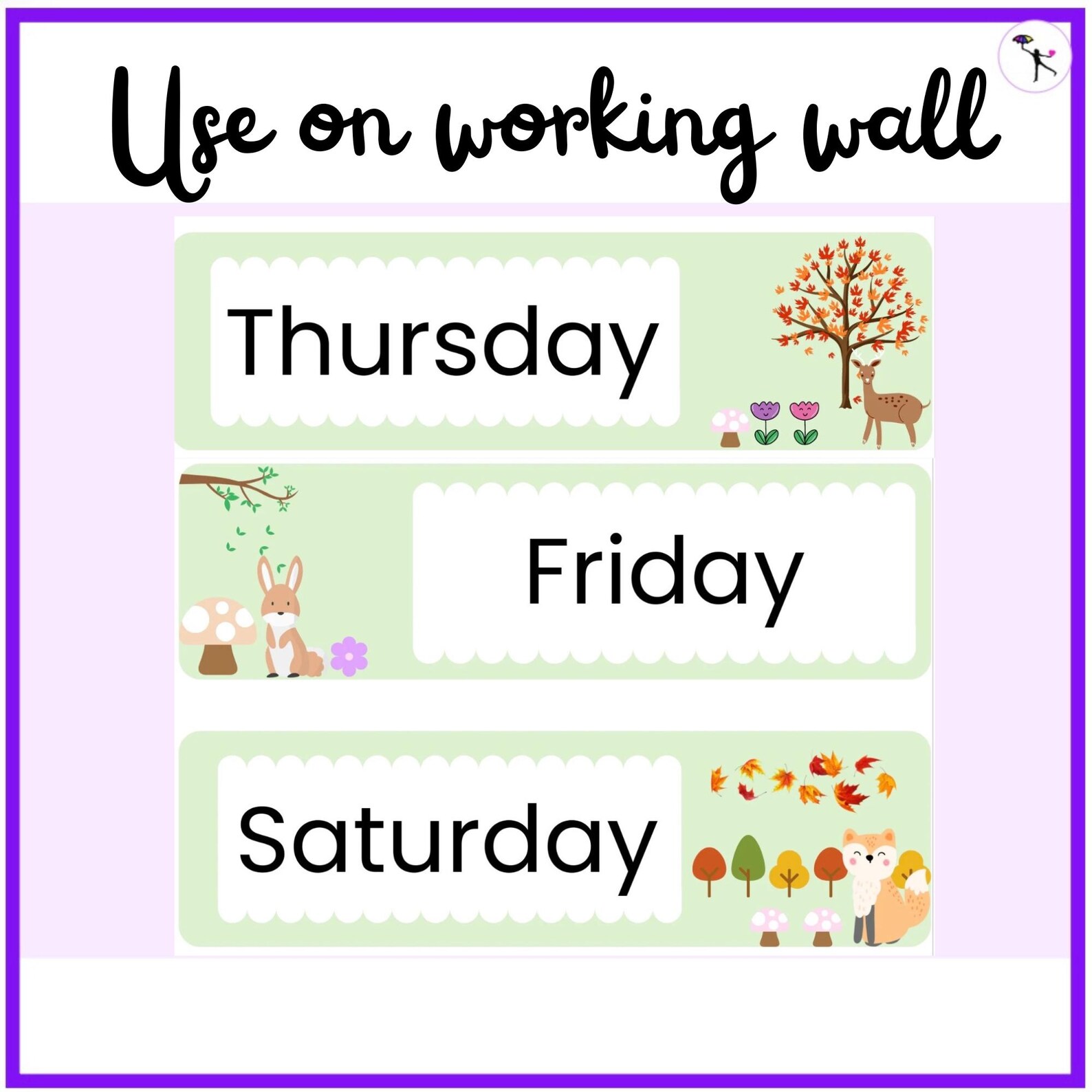 Days of the Week: Printable Flashcards; Days Labels; Classroom Decor ...