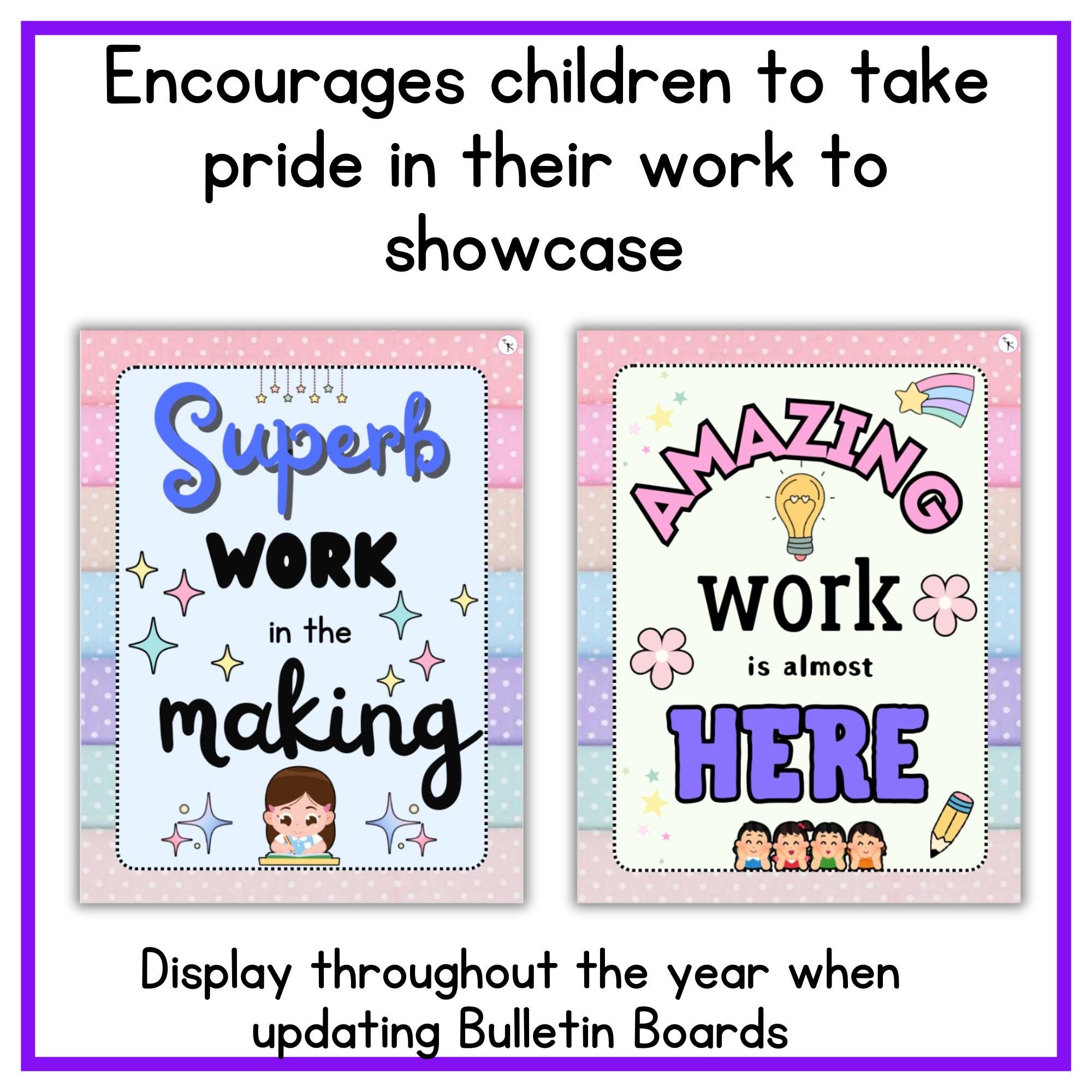 Inspiring Pastel Rainbow Classroom Posters: Motivational Bulletin Board ...