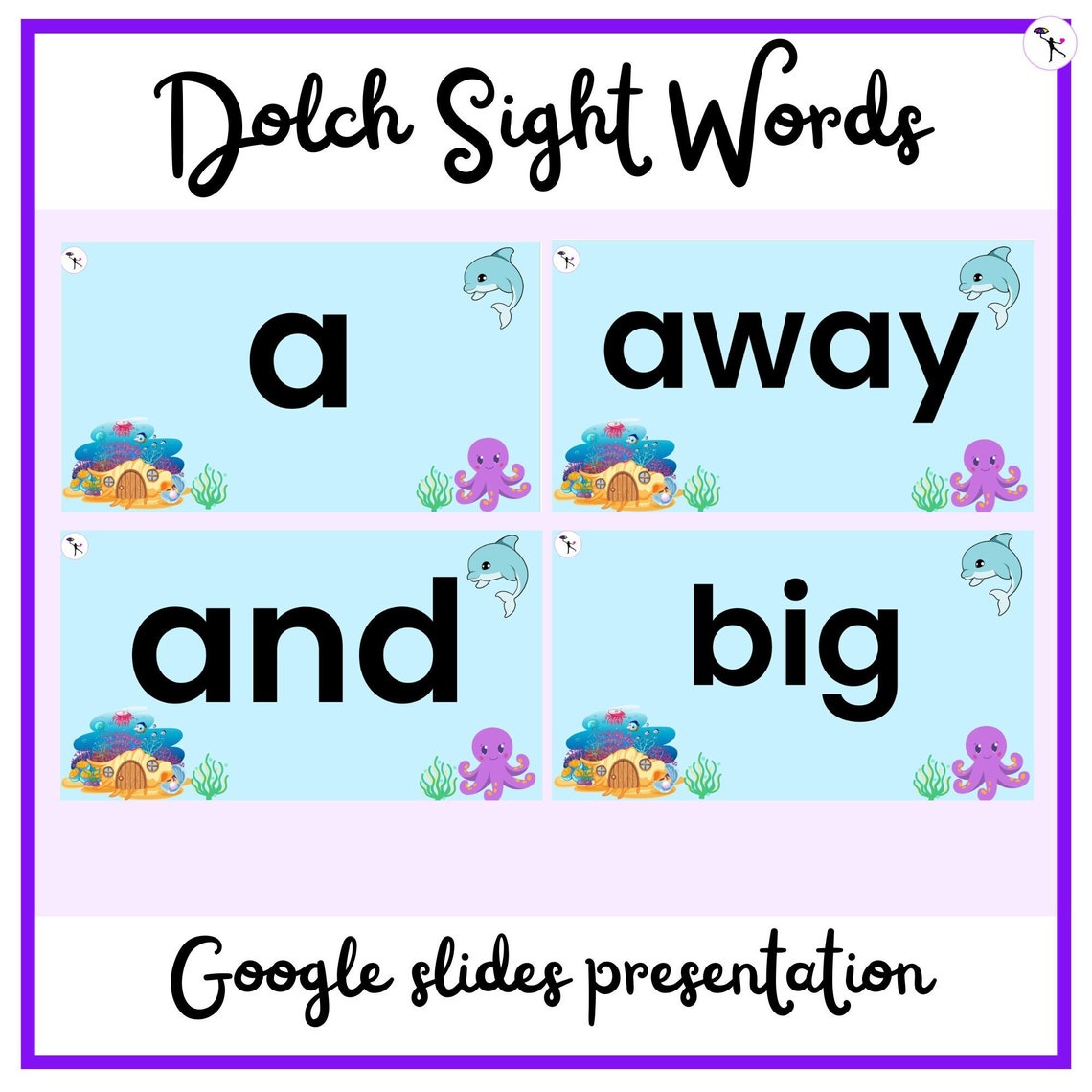 Google Slides Dolch Sight Words for Kindergarten Homeschool Reading up ...