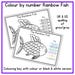 Rainbow Fish Number Coloring Page: Kindergarten and KS1 Storybook ...