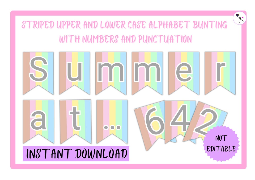 Classroom Decor Elementary: Classroom Bunting Alphabet Bunting ...