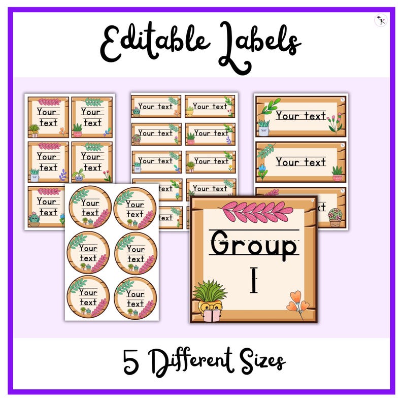 Customizable Plant Classroom Decor Bundle With ABC Flashcards and ...