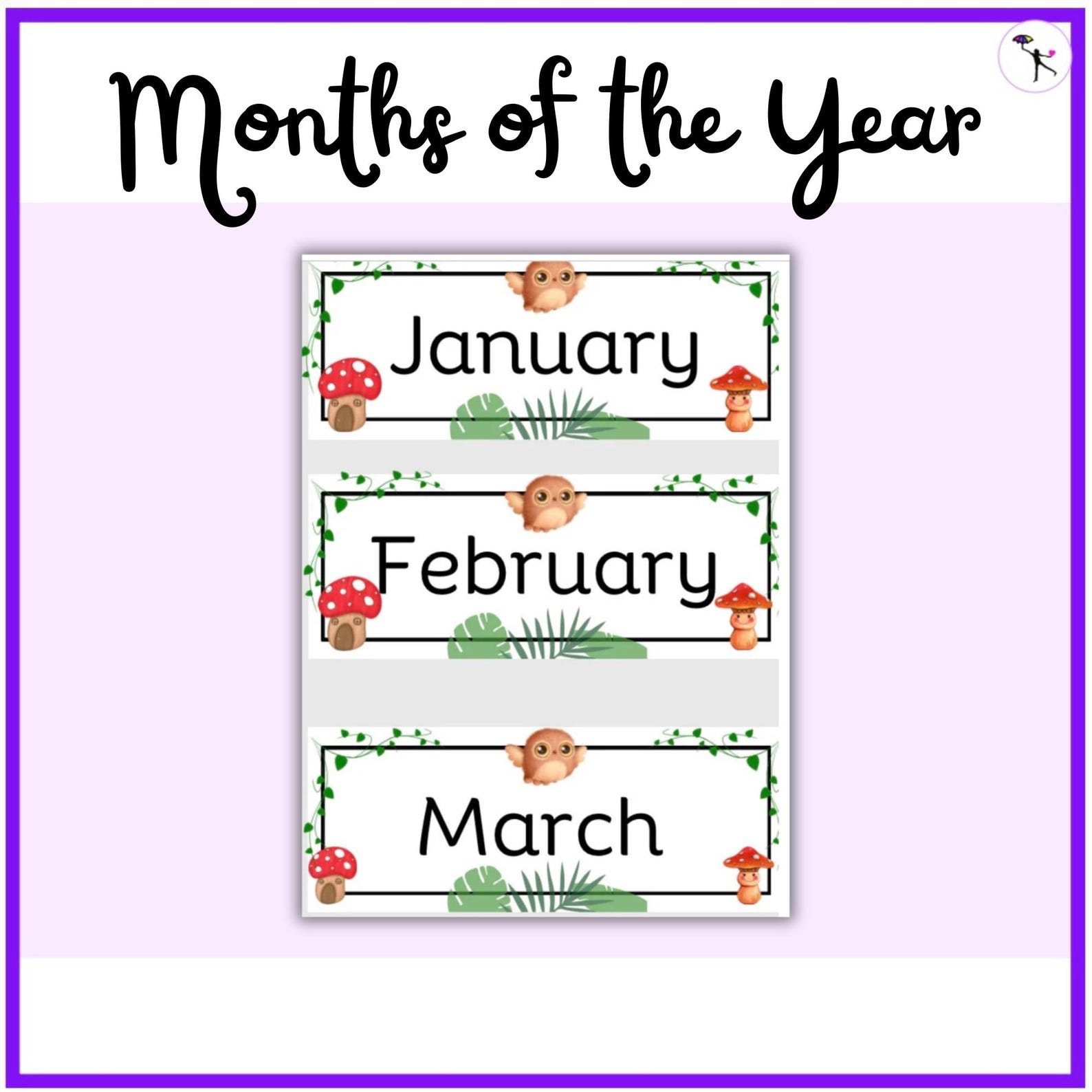 Printable Classroom Labels Flashcards Educational Decor Days of the ...