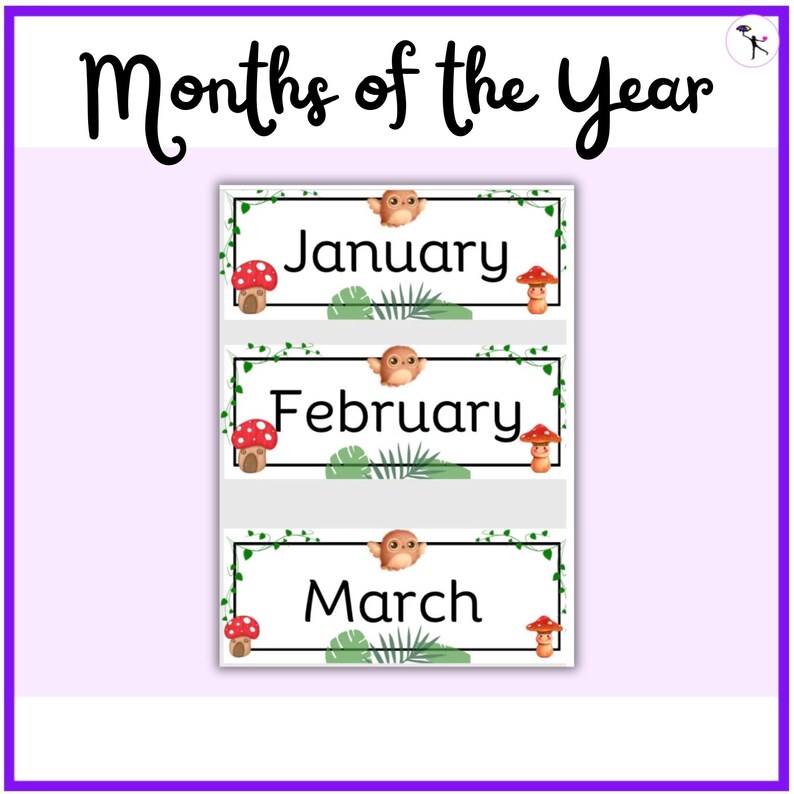 Printable Classroom Labels Flashcards Educational Decor Days of the ...