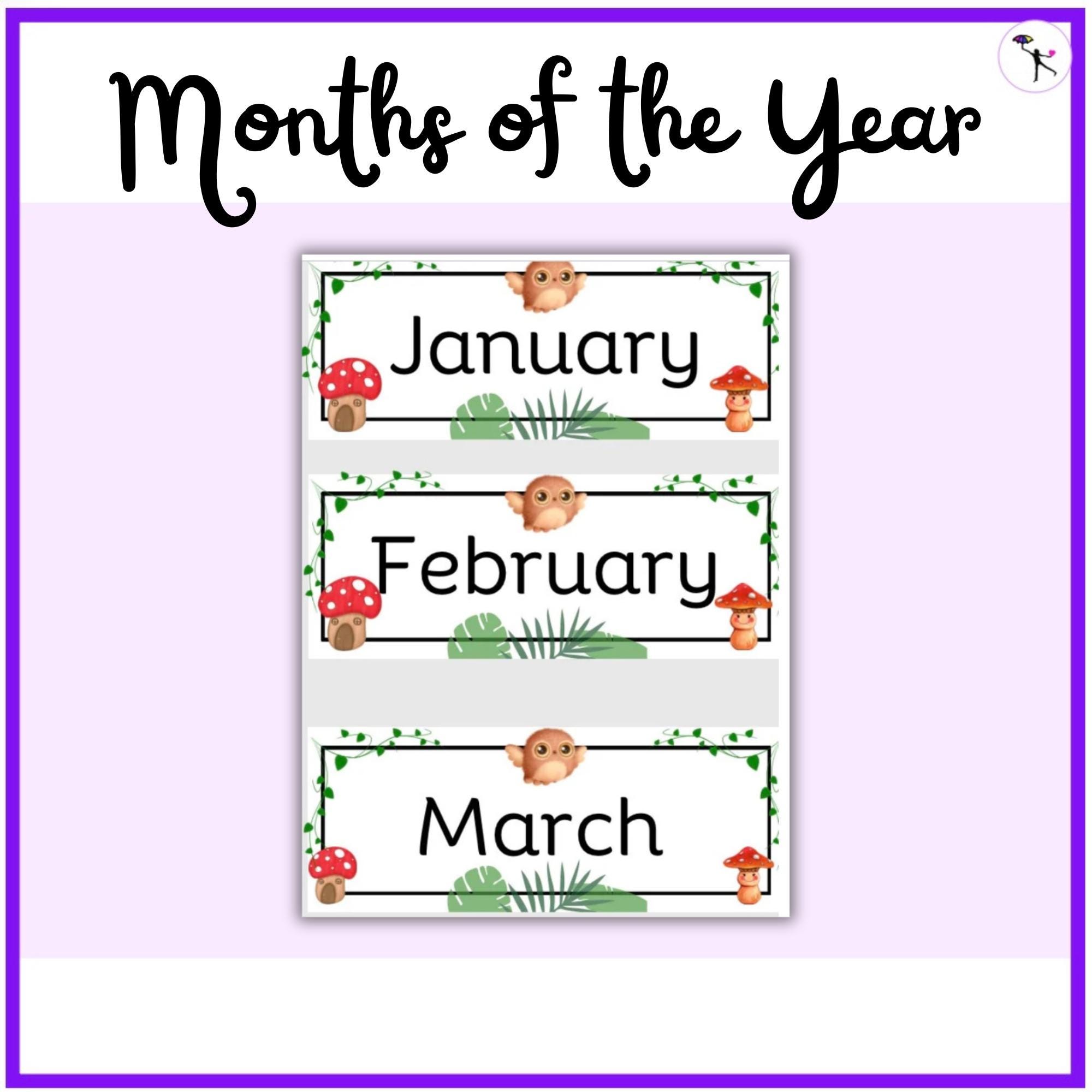 Printable Classroom Labels Flashcards Educational Decor Days of the ...