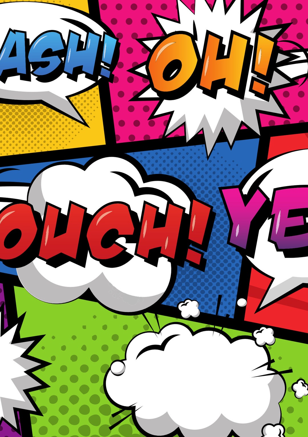 Comic Background: Superhero Background Comic Book Display Digital Paper ...