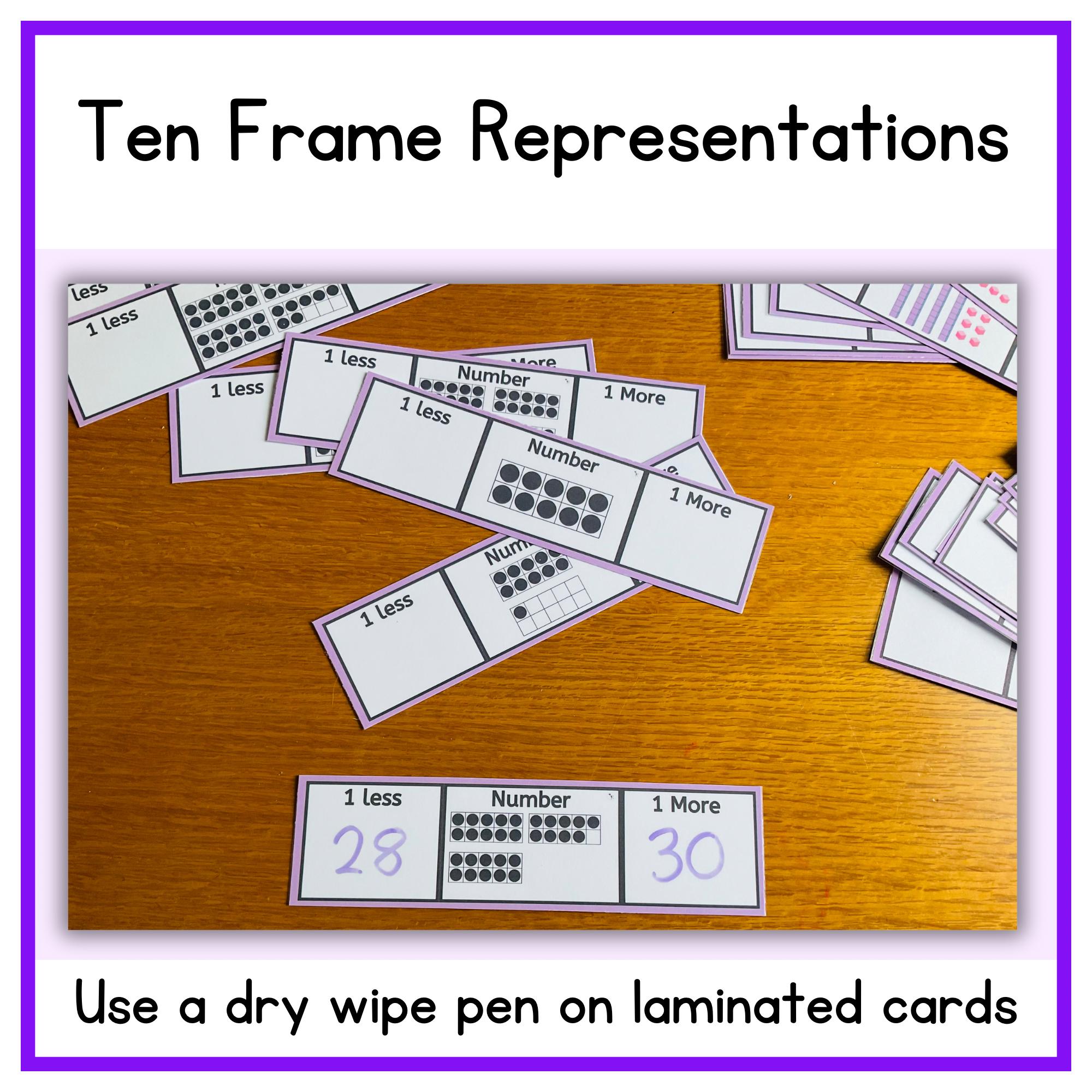 Elementary Math Activity Cards: More or Less Numbers 1-50 for Counting ...
