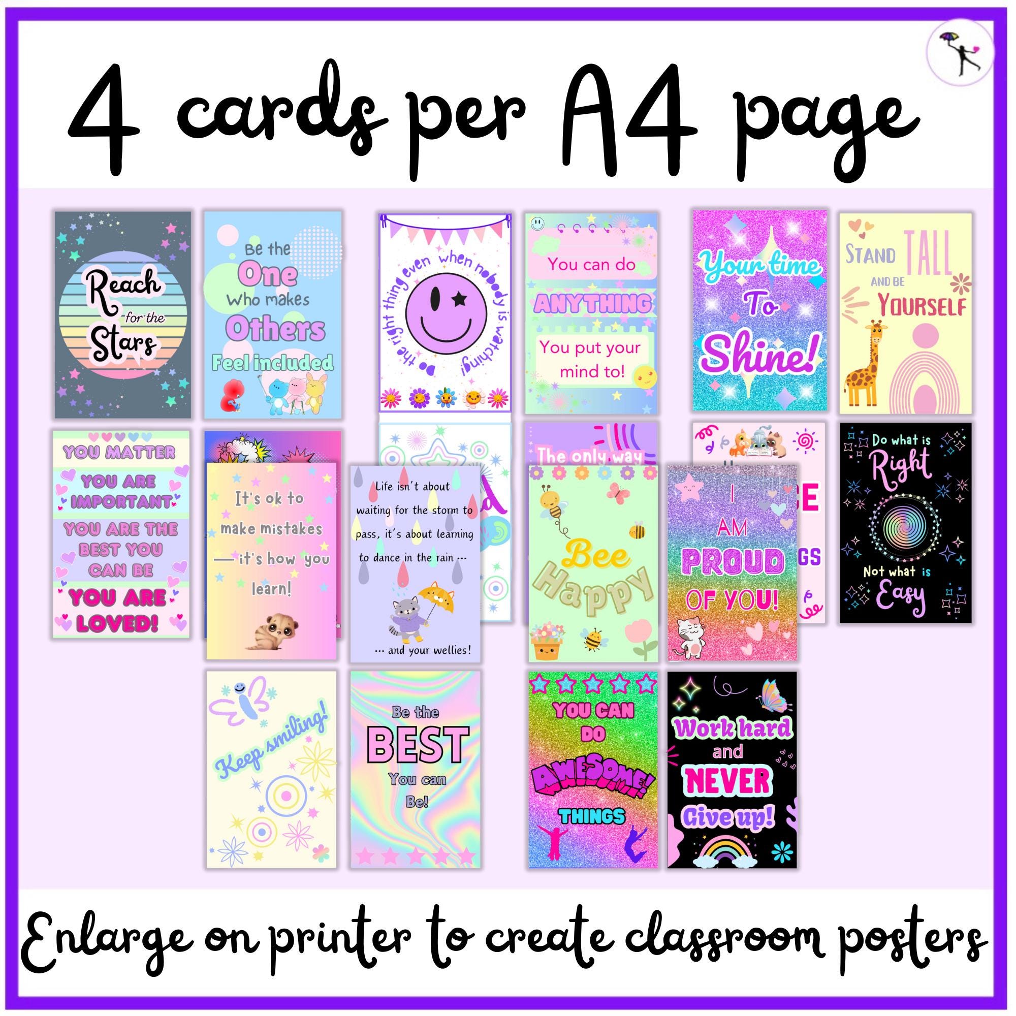 Affirmation Cards Printable: Affirmation Station; Growth Mindset ...