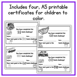 Reading Log Bookmarks: Reading Tracker; Reading Challenge; School ...