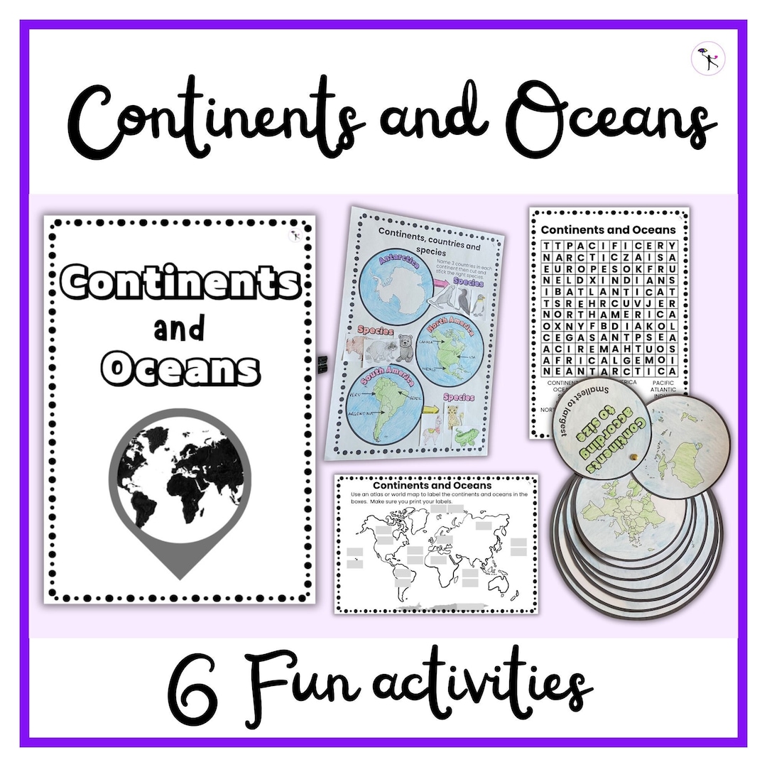 Interactive Geography Worksheets for Elementary Social Studies - Etsy