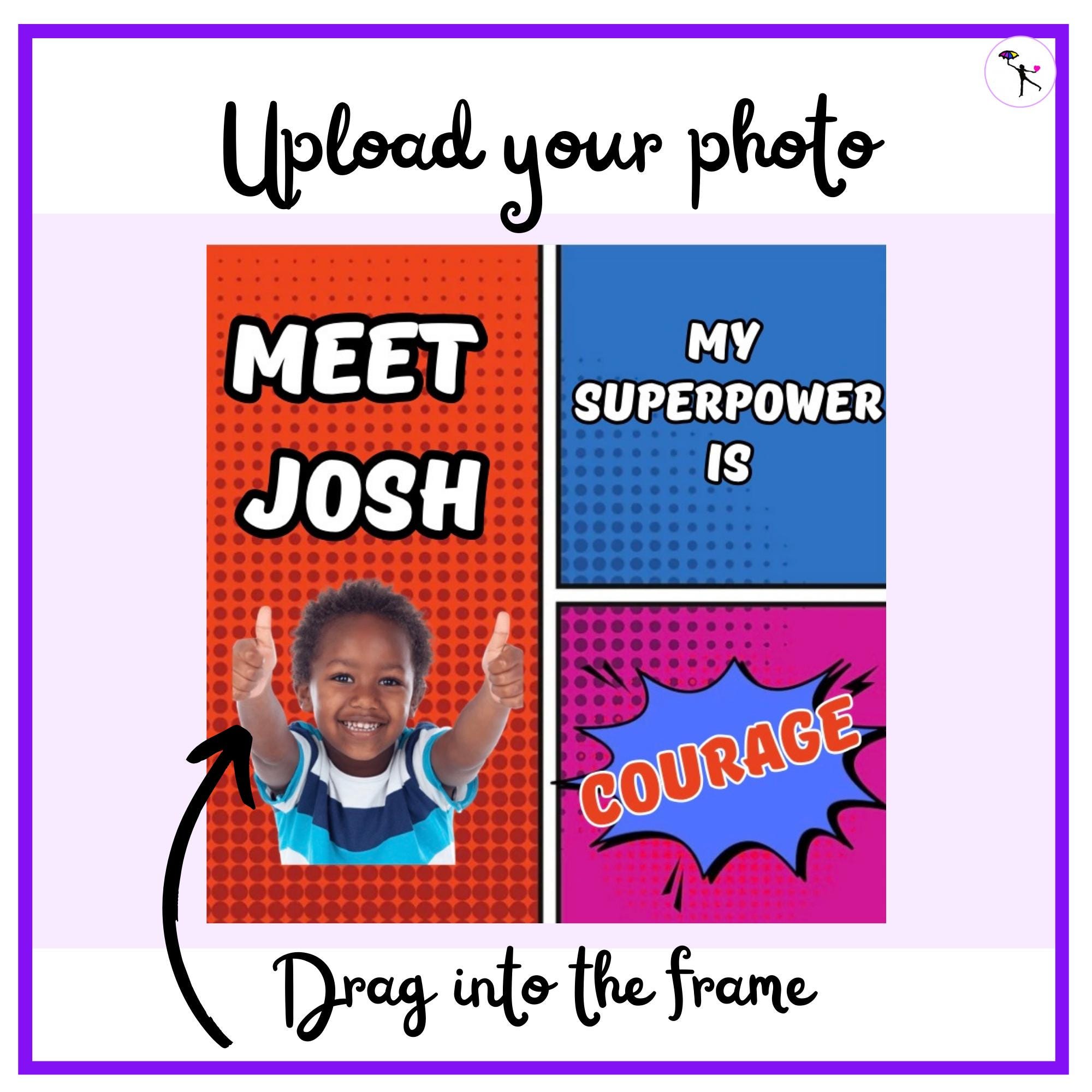 Superhero Classroom Display and Photo Template for Bulletin Board Decor ...