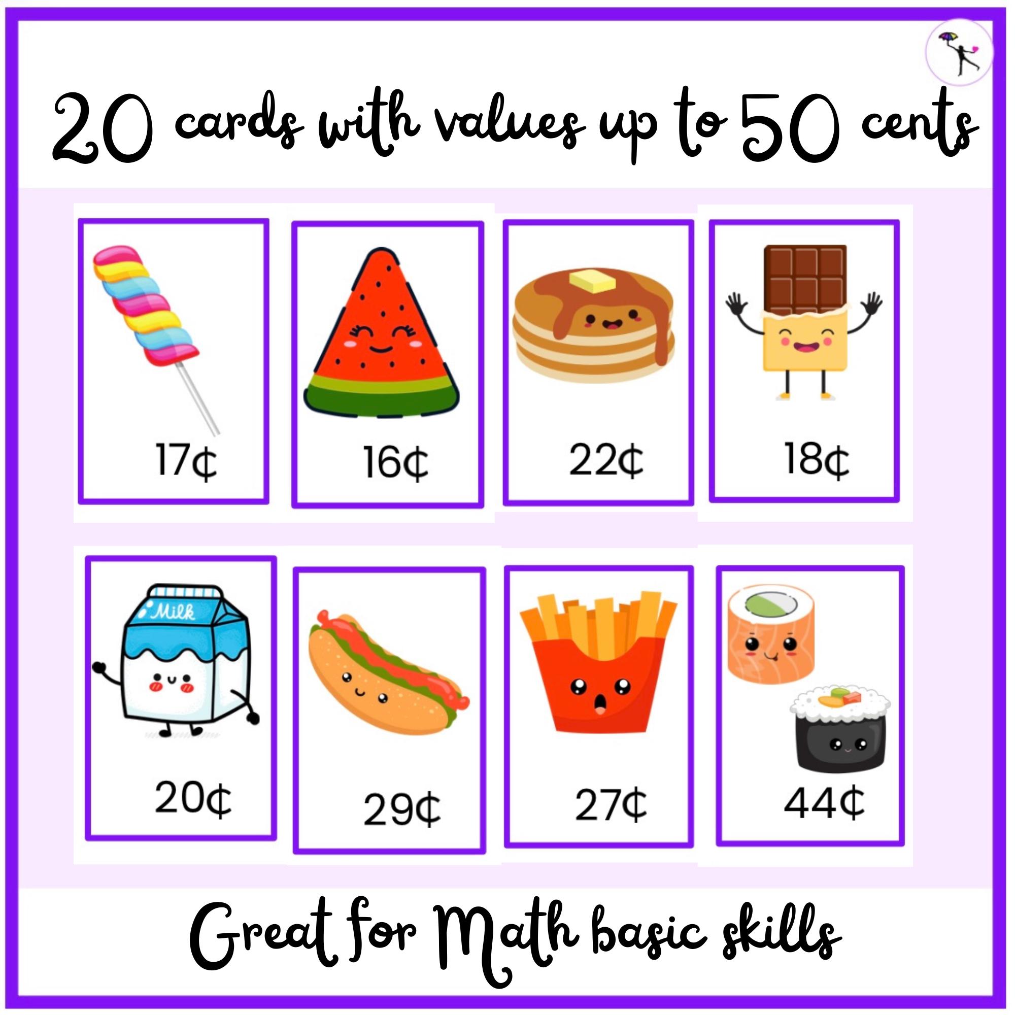 Printable Educational Money Flashcards for Kids Math Learning ...