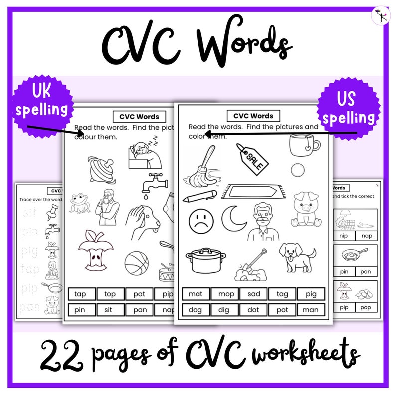 CVC Words: CVC Worksheets Phonics Worksheets Early Years Educational ...