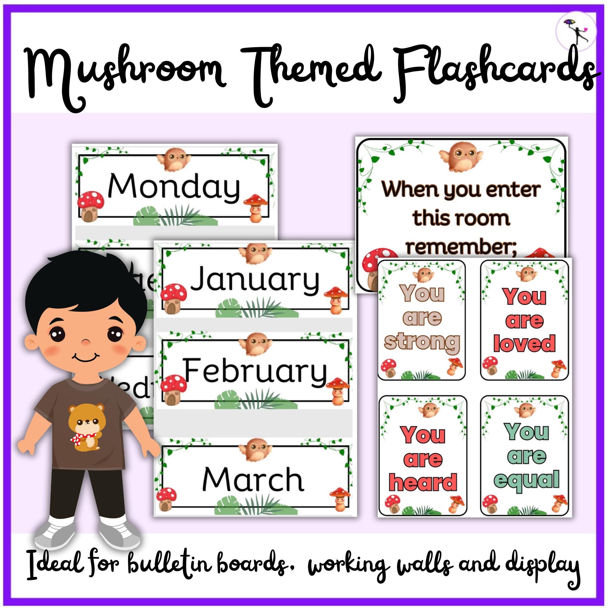 Printable Classroom Labels Flashcards Educational Decor Days of the ...