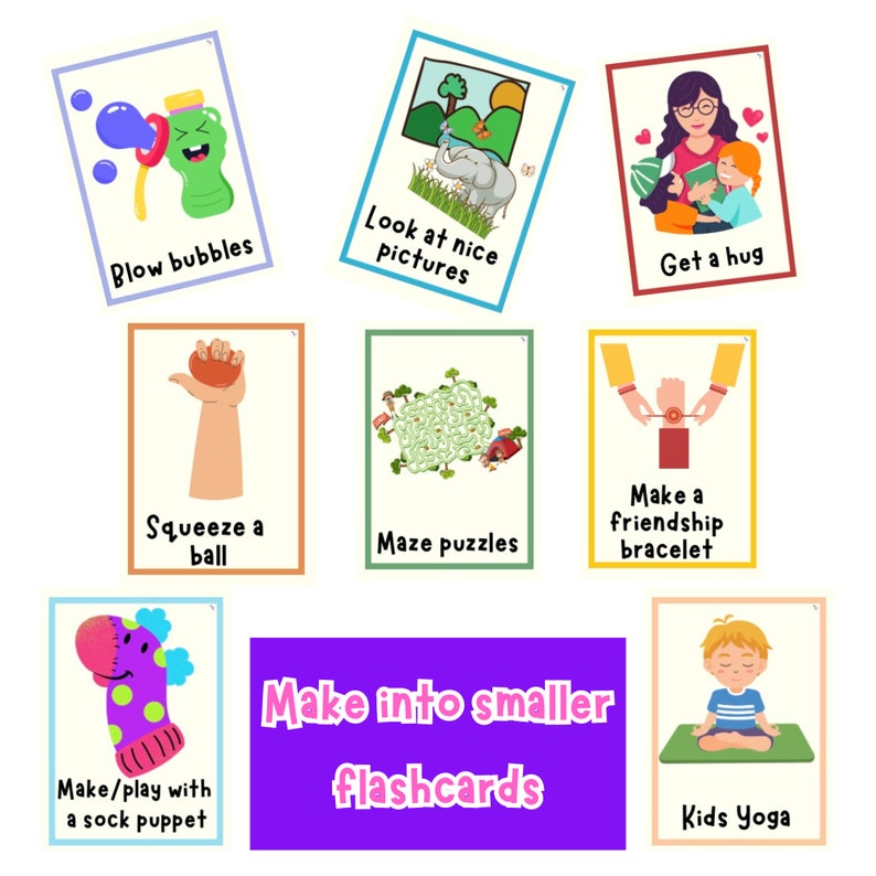 Self Regulation Flashcards: Calm Corner Emotional Regulation Coping ...