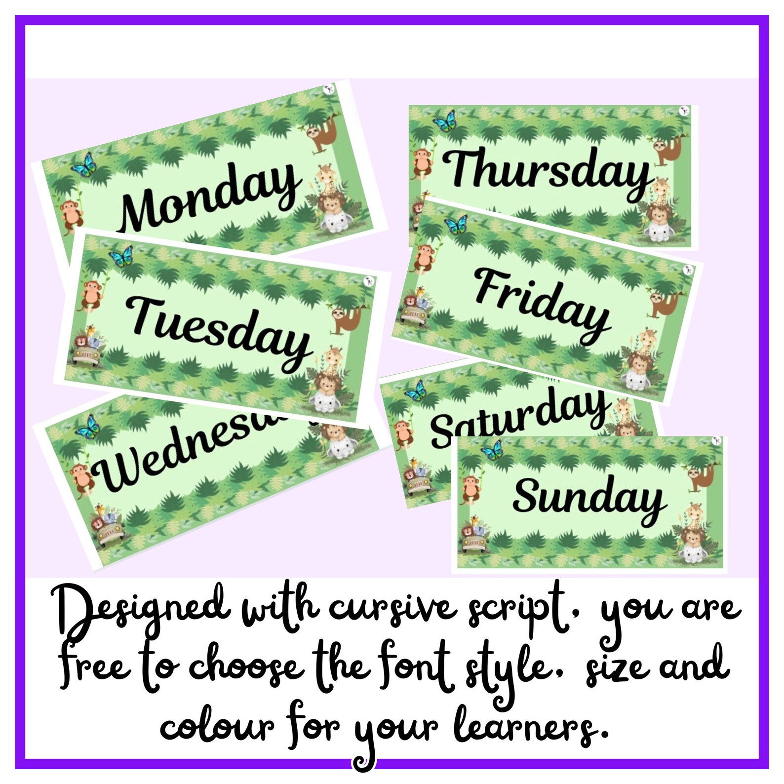 Days of the Week and Month Labels: Classroom Labels; Classroom ...