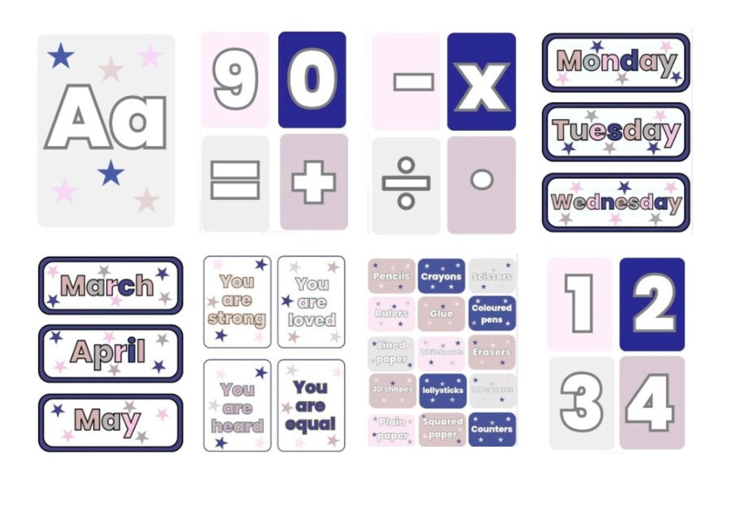 Digital Classroom Display Bundle - Etsy