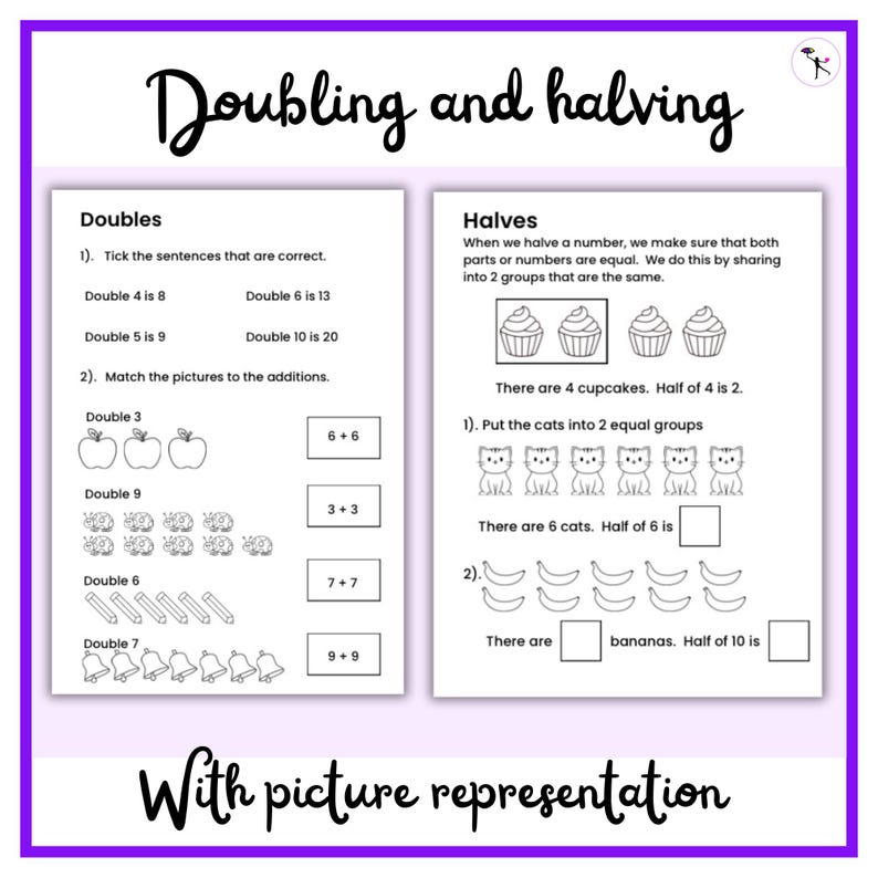 Math Worksheets for Counting, Tracing, Addition, and Subtraction for ...