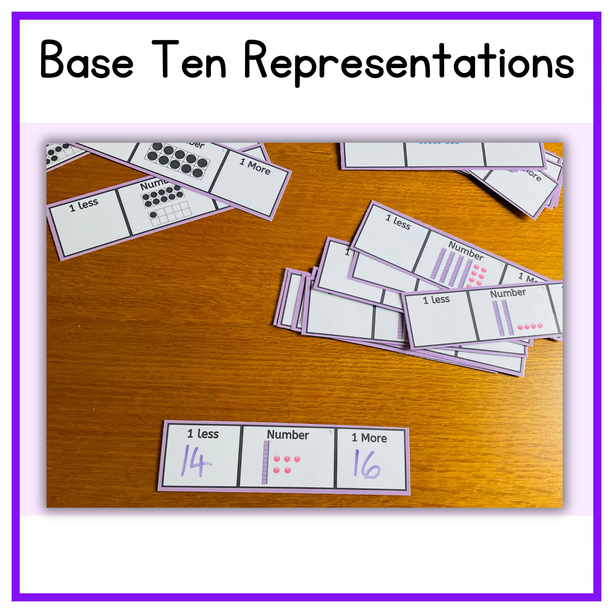 Elementary Math Activity Cards: More or Less Numbers 1-50 for Counting ...