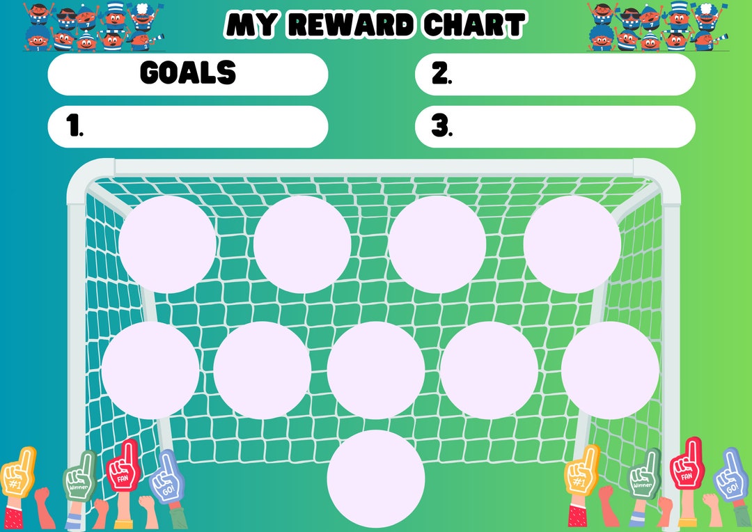 Children’s Football Reward Chart - Etsy