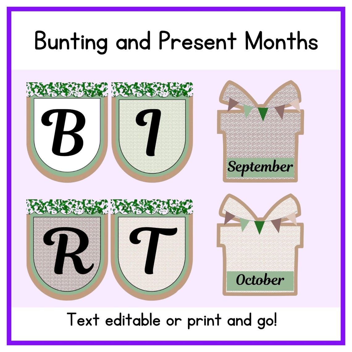 Elementary Classroom Birthday Bulletin Board Display: Printable Decor ...