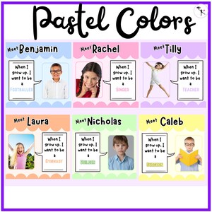 Elementary Class Photo Template Bulletin Board Decor Downloadable ...