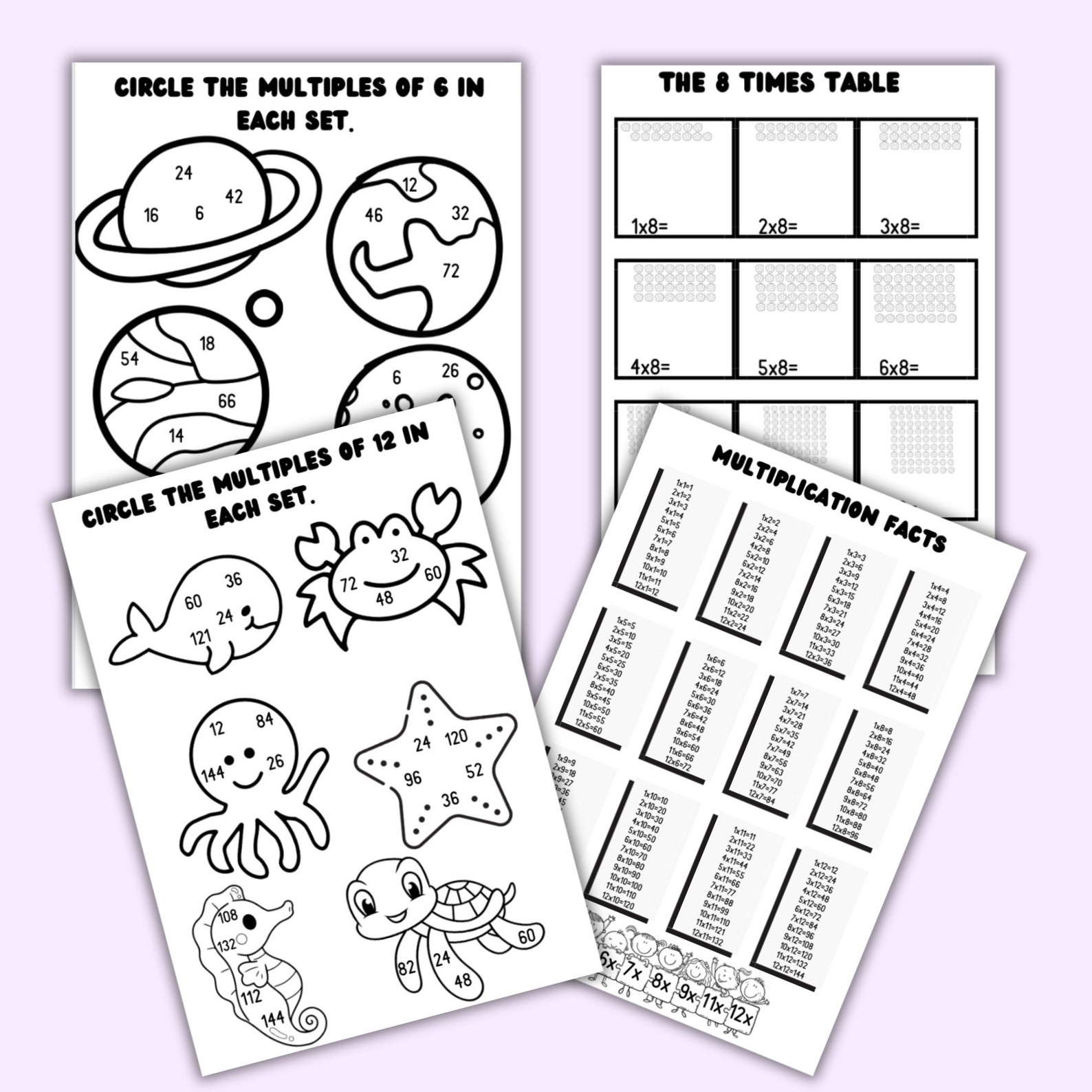 Times Tables Worksheet: Multiplication Worksheets Multiplication Table ...