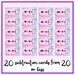 Addition and Subtraction Within 20 Task Cards: Printable Flashcards for ...
