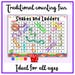 Educational Snakes and Ladders Math Game for Kids Count to 100 ...