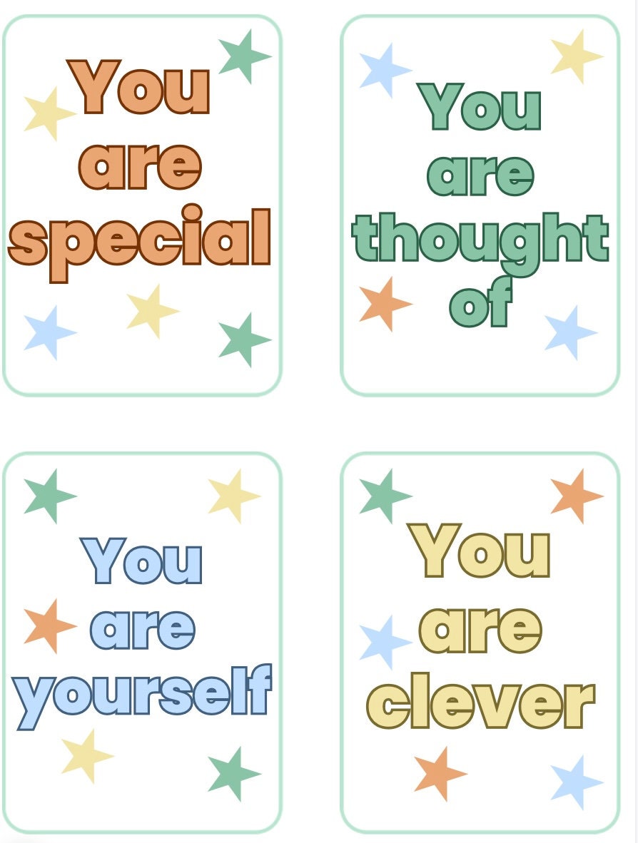 Classroom Labels: Affirmation Display Cards - Etsy
