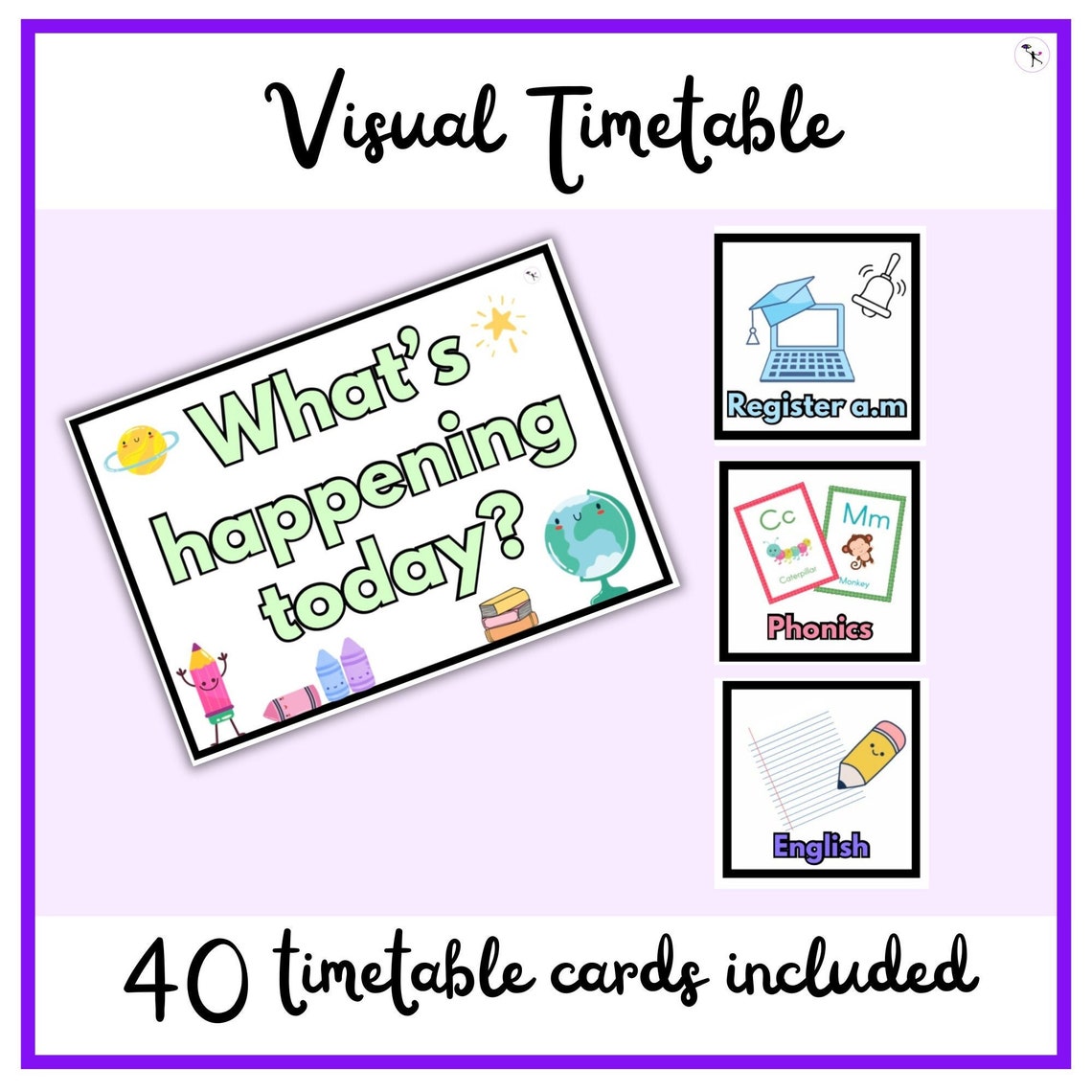 Visual Schedule Cards for Kids: Daily Timetable for the Primary ...