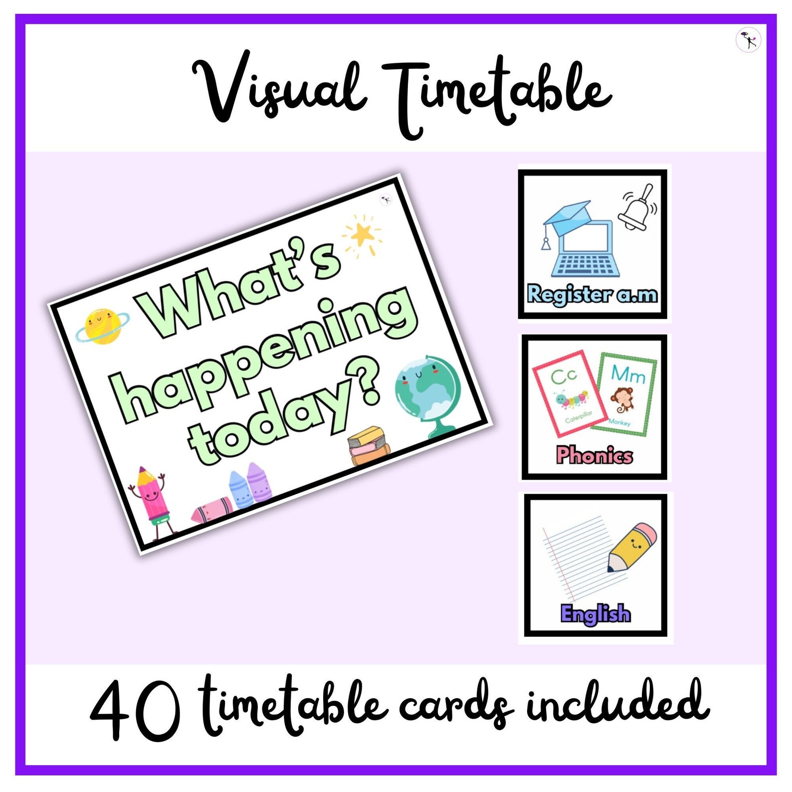 Visual Schedule Cards for Kids: Daily Timetable for the Primary ...