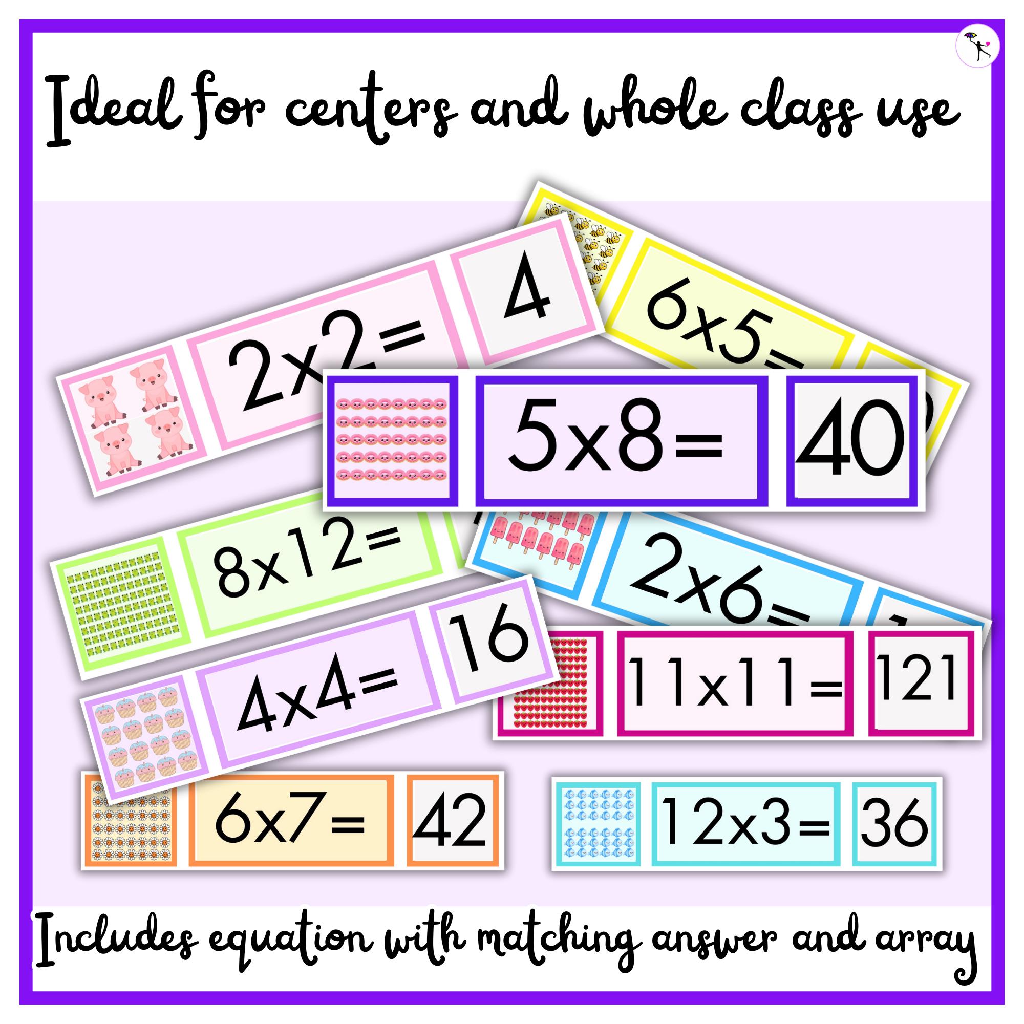 Printable Multiplication Flashcards for Kids With Math Times Tables ...