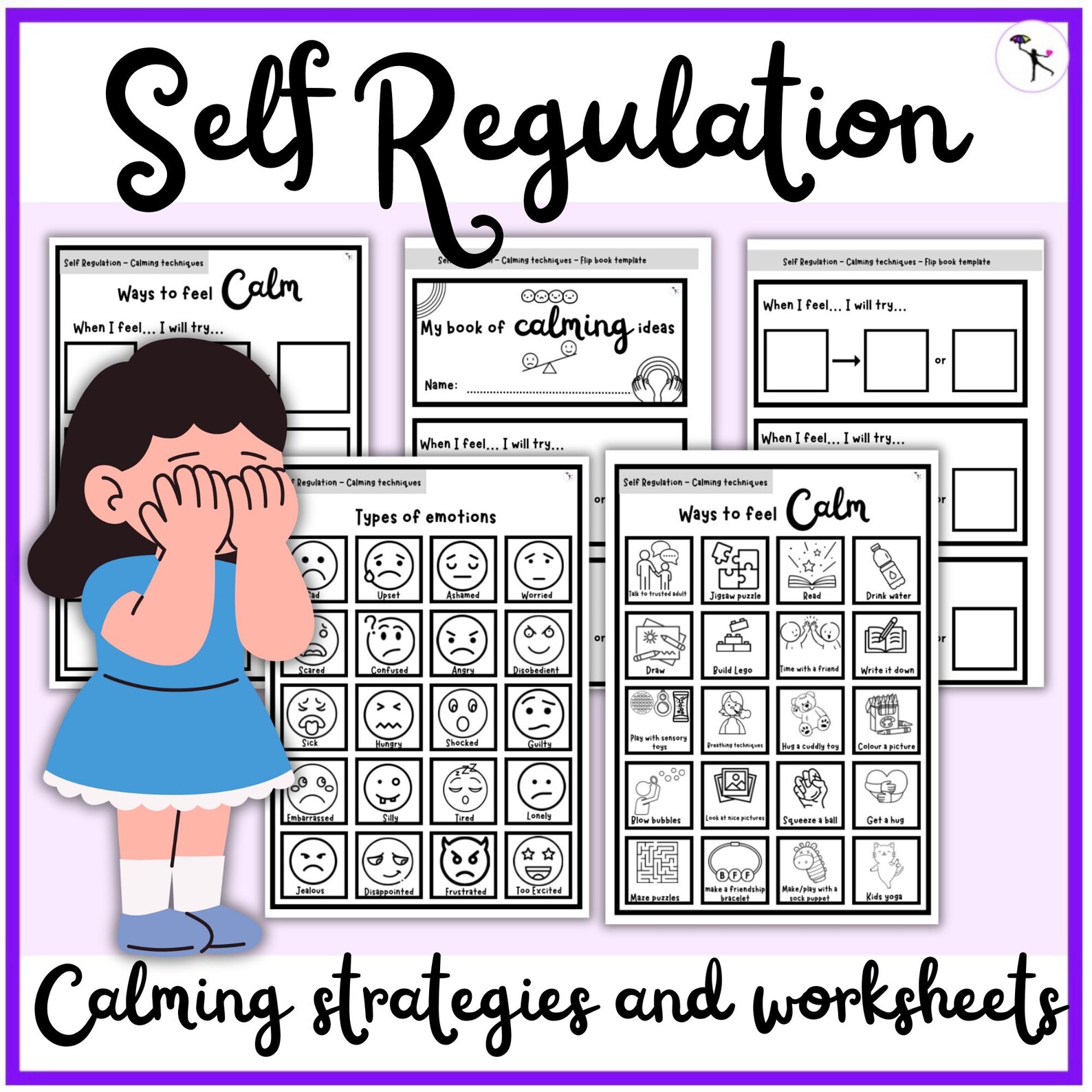 Self Regulation and Calming Strategies for Kids: Printable Resources ...