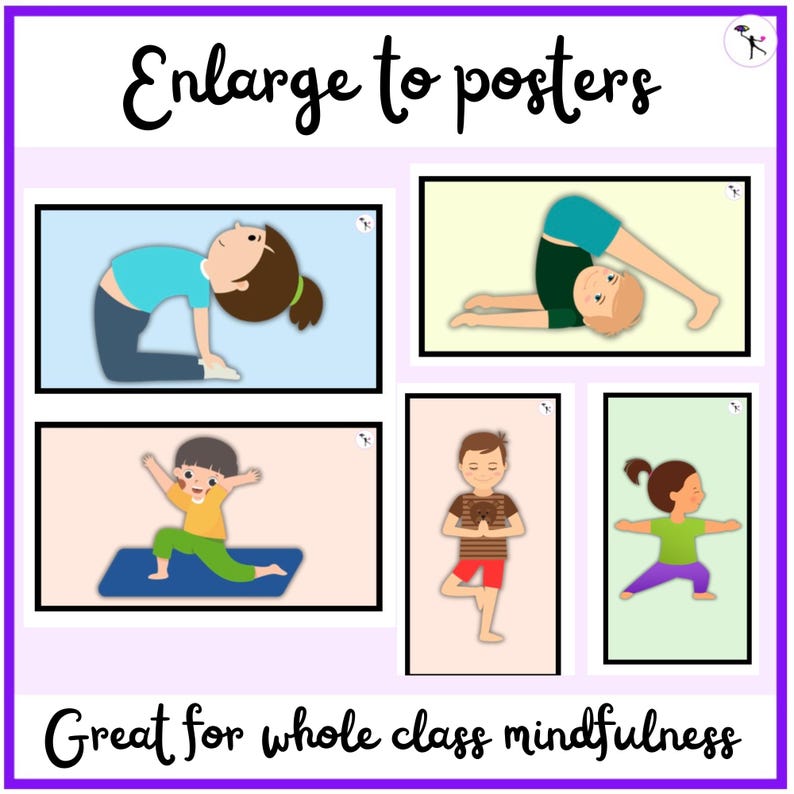 Printable Yoga Flashcards for Kids Emotional Regulation, Coping Skills ...