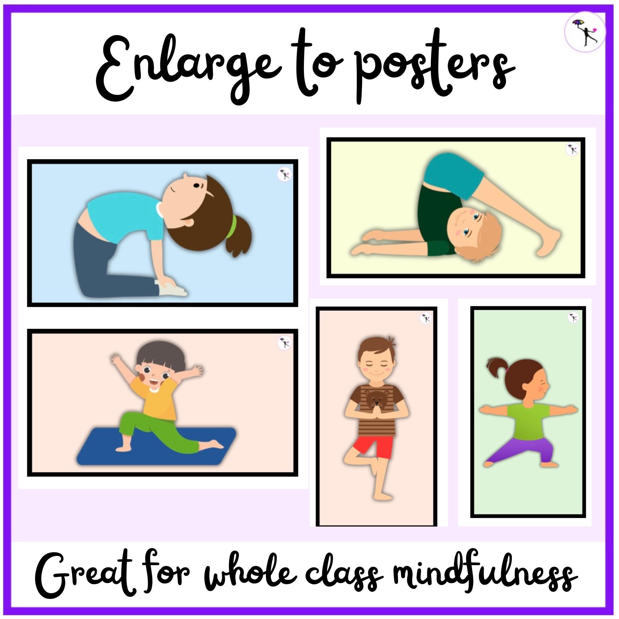 Printable Yoga Flashcards for Kids Emotional Regulation, Coping Skills ...