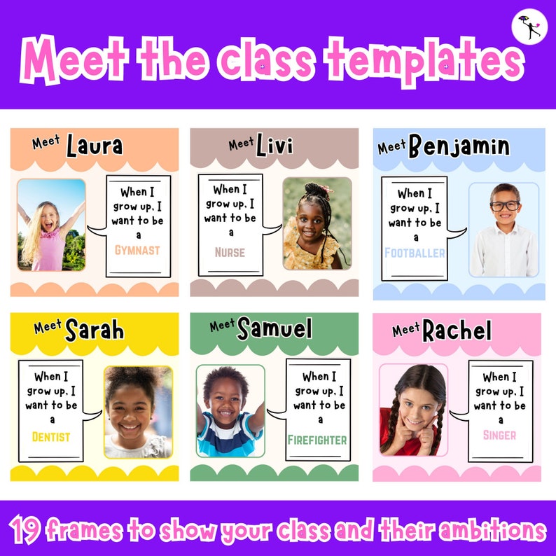 Meet the Class: Class Photo Template Classroom Decor Bulletin Board ...