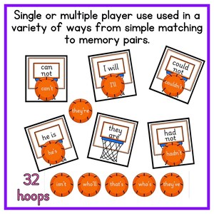 Printable Contraction Games for Elementary: Engaging Practice for ...