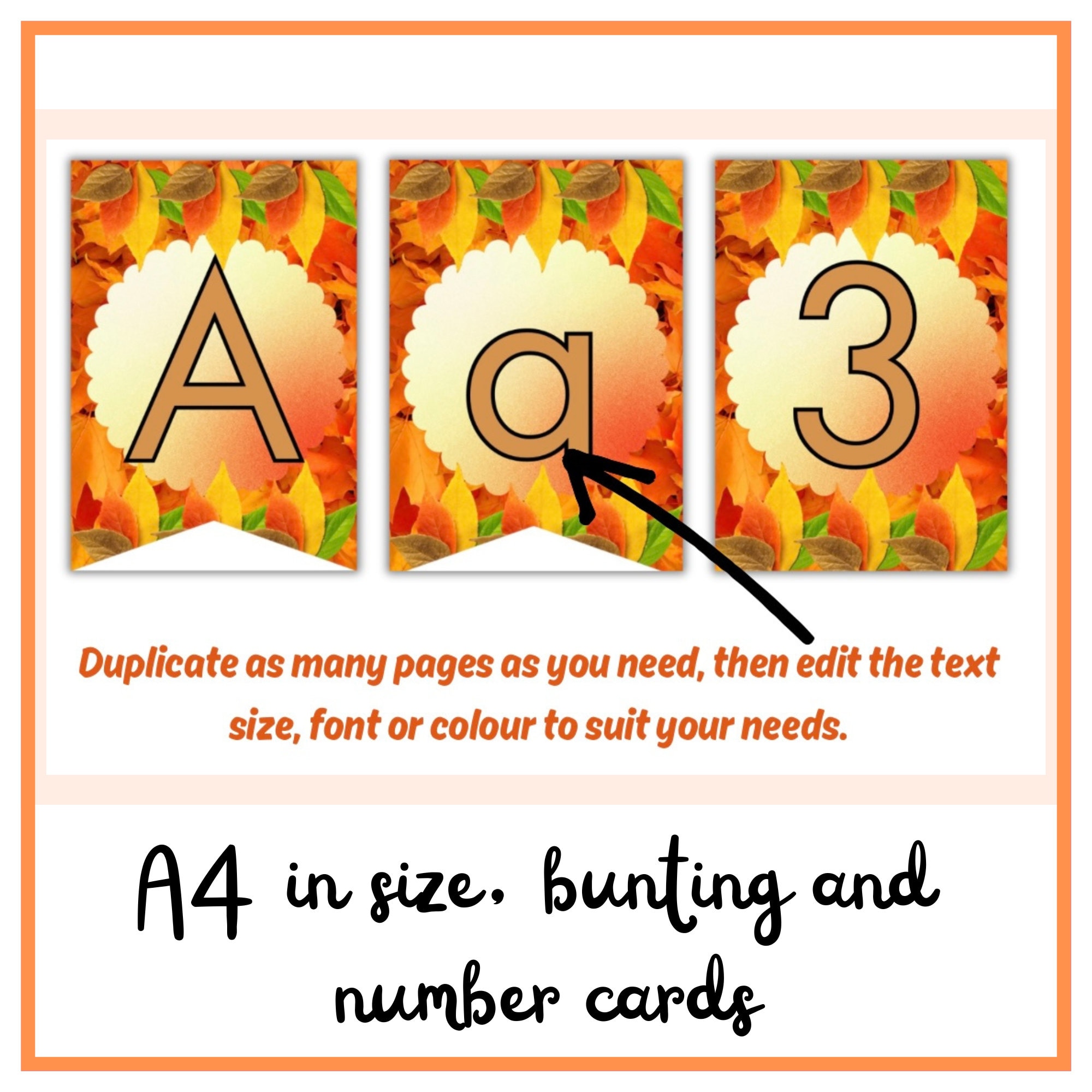 Fall Classroom Labels and Flash Cards for Kids With Bulletin Board ...