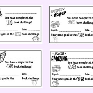 Reading Log Bookmarks: Reading Tracker Reading Challenge School ...