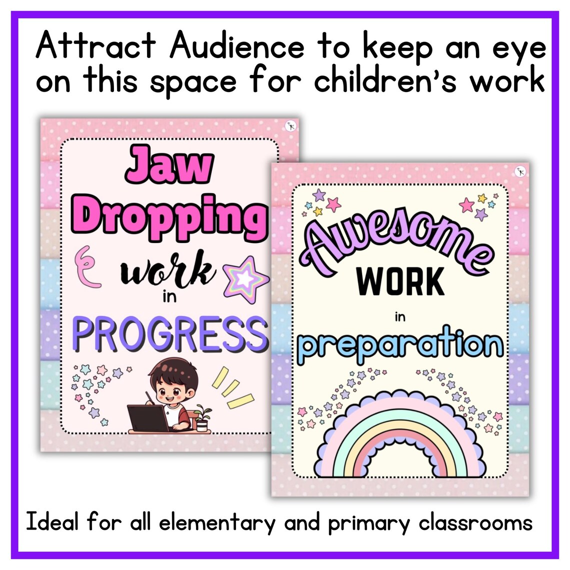 Inspiring Pastel Rainbow Classroom Posters: Motivational Bulletin Board ...