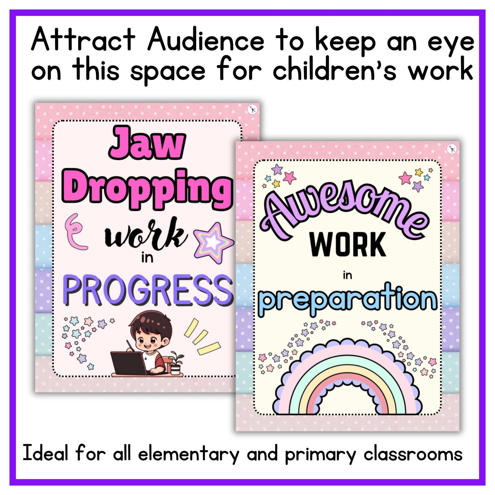 Inspiring Pastel Rainbow Classroom Posters: Motivational Bulletin Board ...