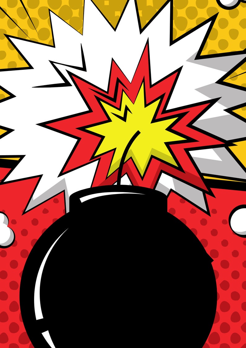 Comic Background: Superhero Background Comic Book Display Digital Paper ...