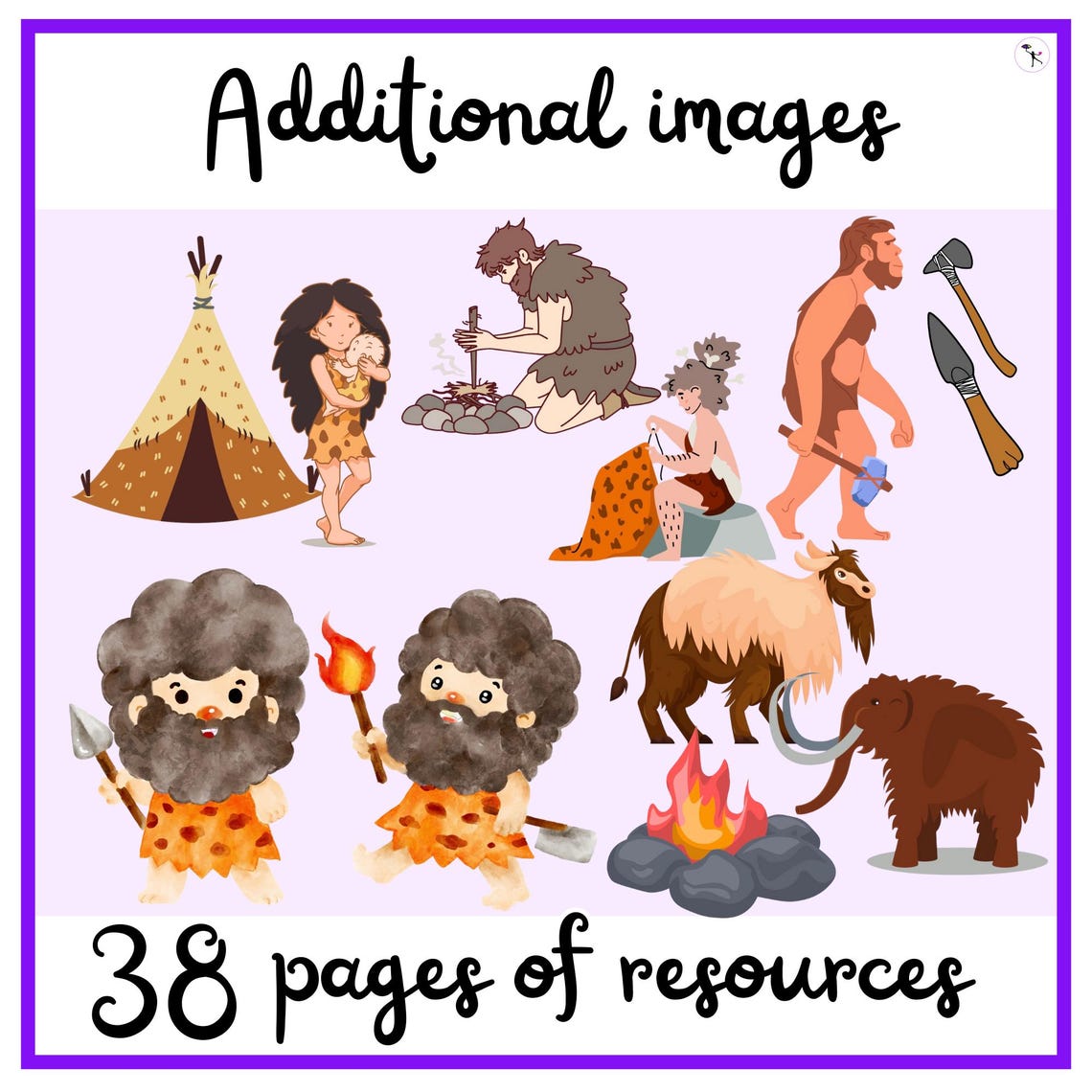 The Stone Age Vocabulary Printable Flashcards Bulletin Board ...