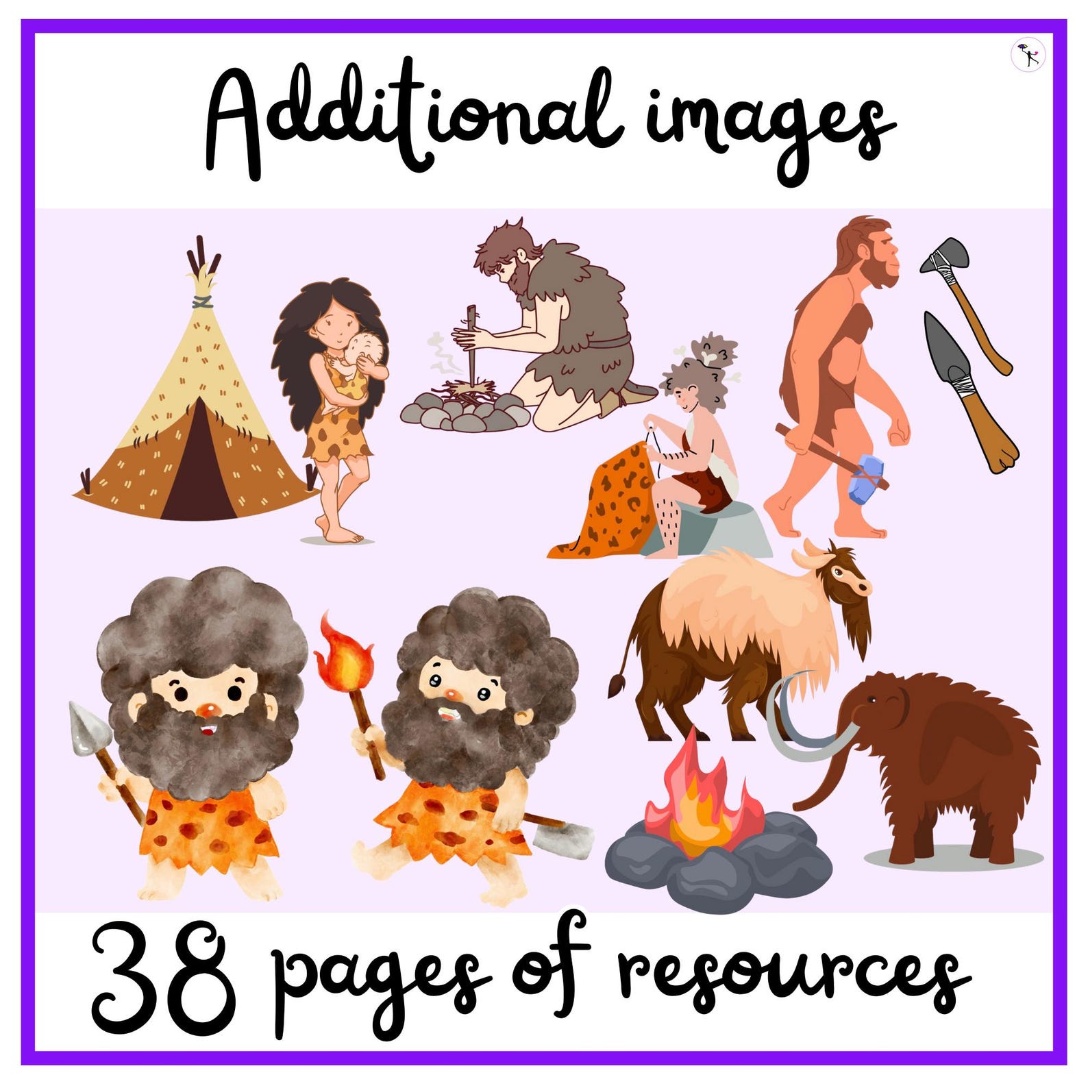 The Stone Age Vocabulary Printable Flashcards Bulletin Board ...