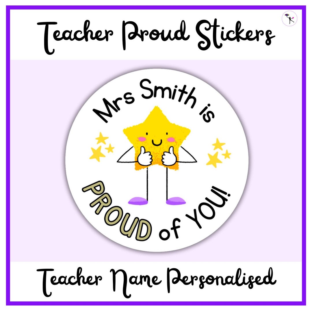 Teacher Reward Stickers for Student Motivation and Praise - Etsy